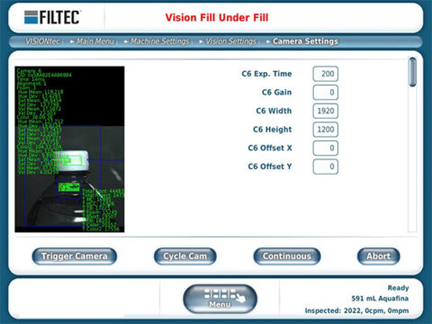 Vision Fill Level Solution for Bottles - FILTEC